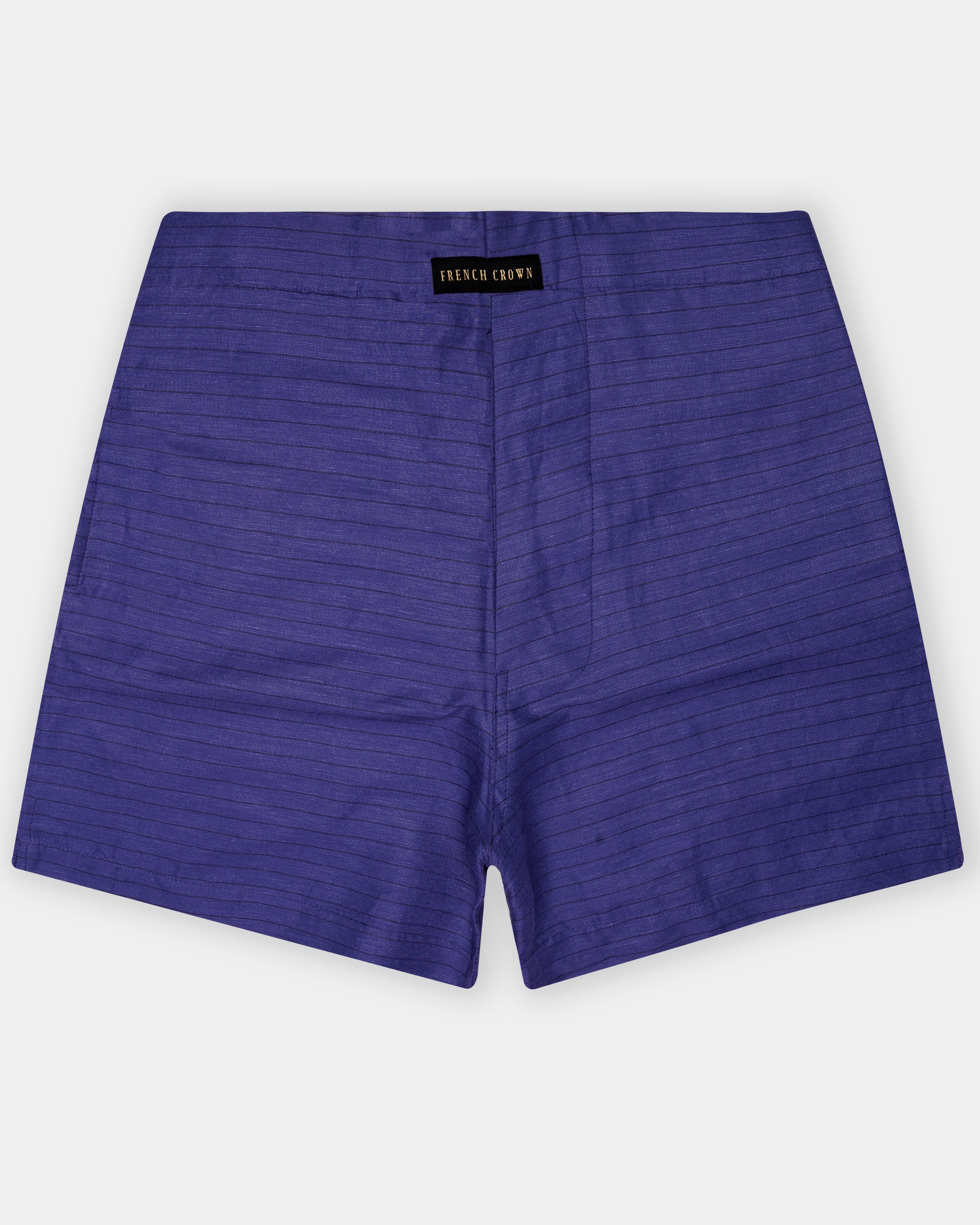 Midnight-Jacarta Blue Stripes Cotton Boxer For Man