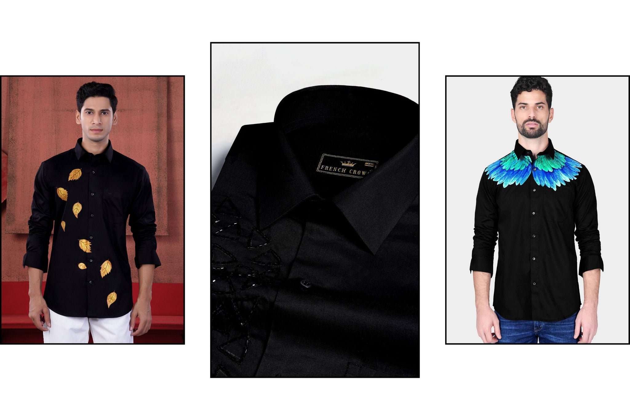 Buy Luxury Designer Shirts for Men Online in India - FRENCH CROWN INDIA