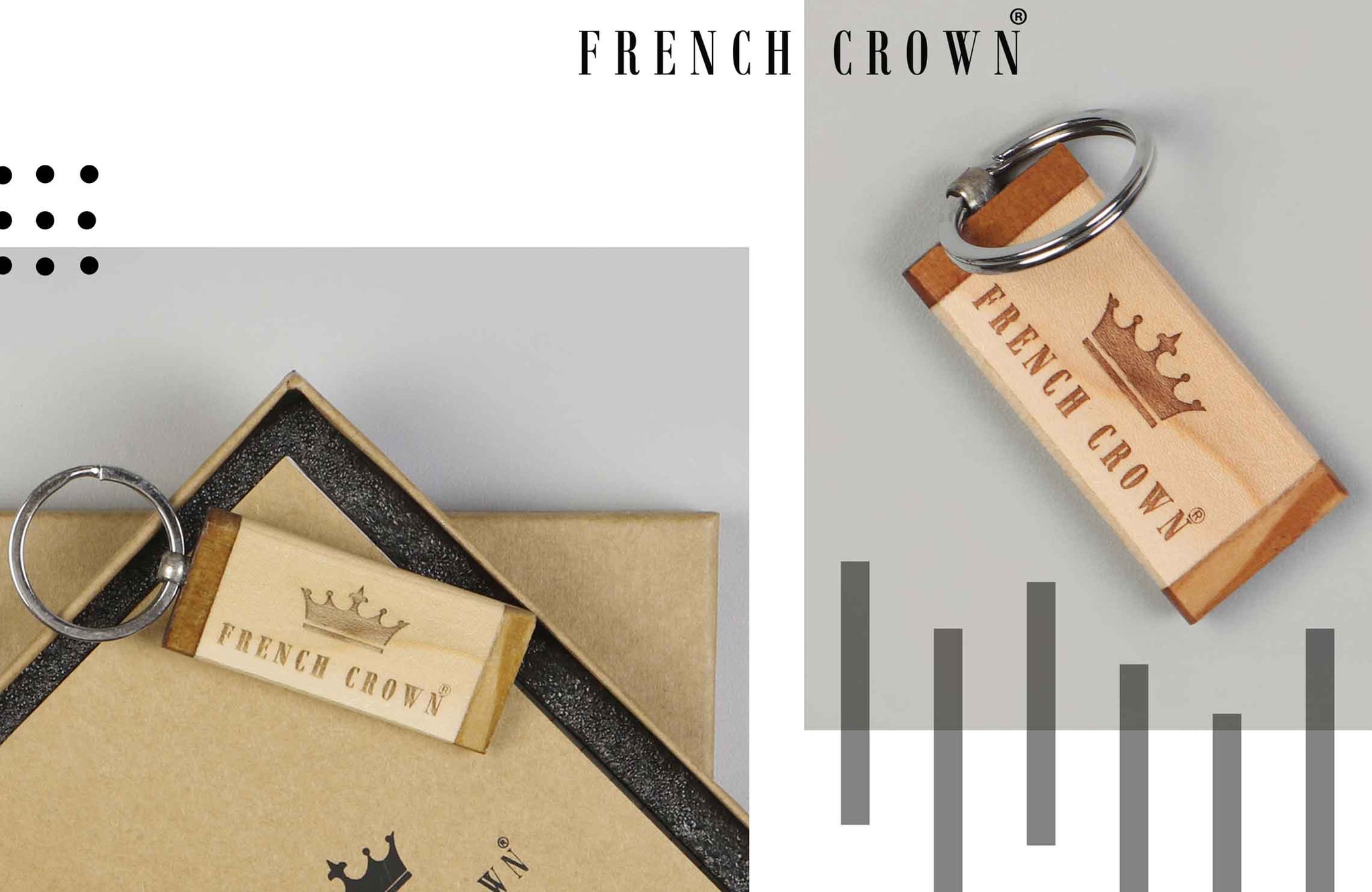 Buy Stylish Keychains For Men in India - French Crown