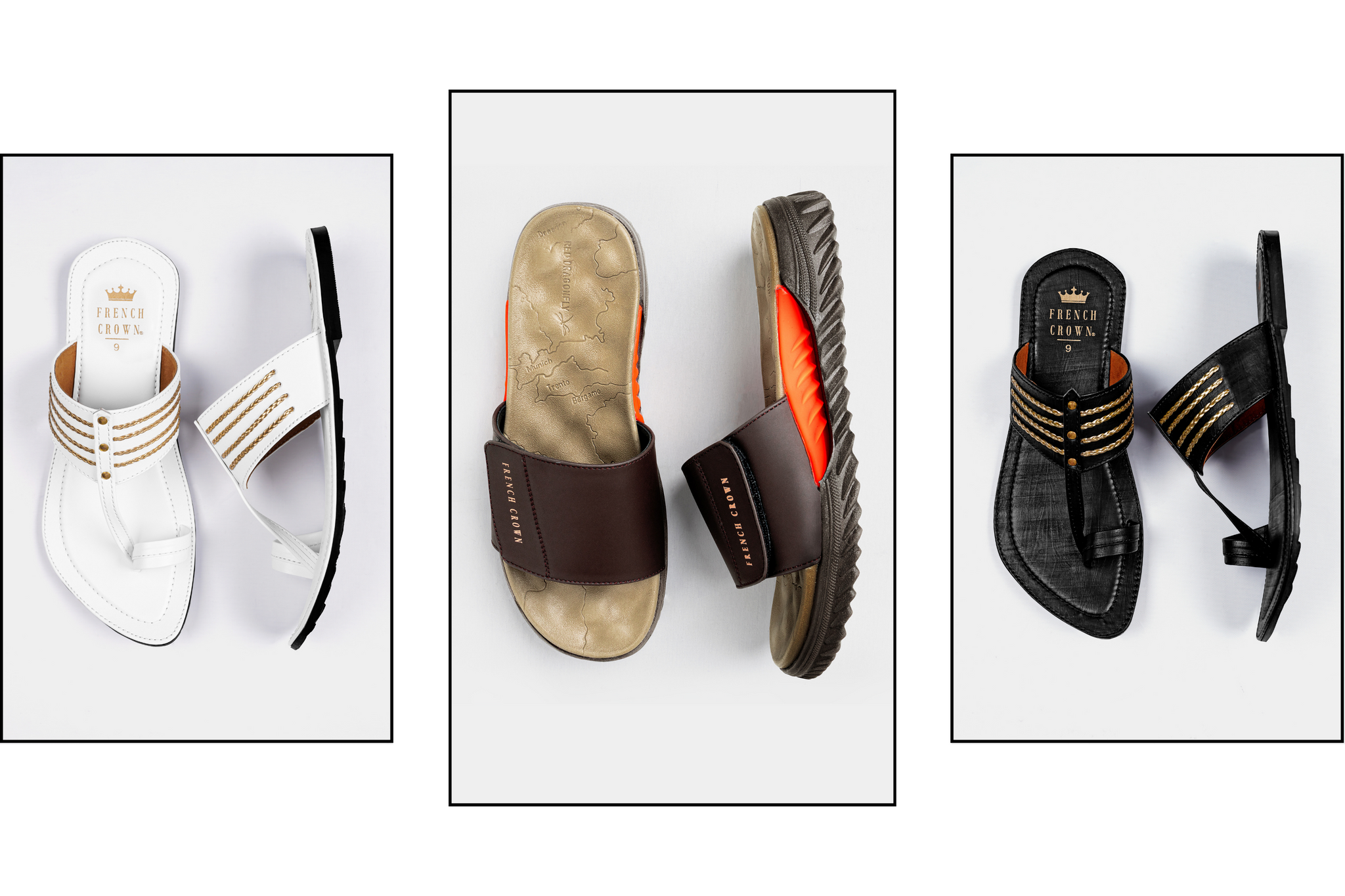 Slide Slippers - Buy Slider Slippers online For Men in India | French Crown