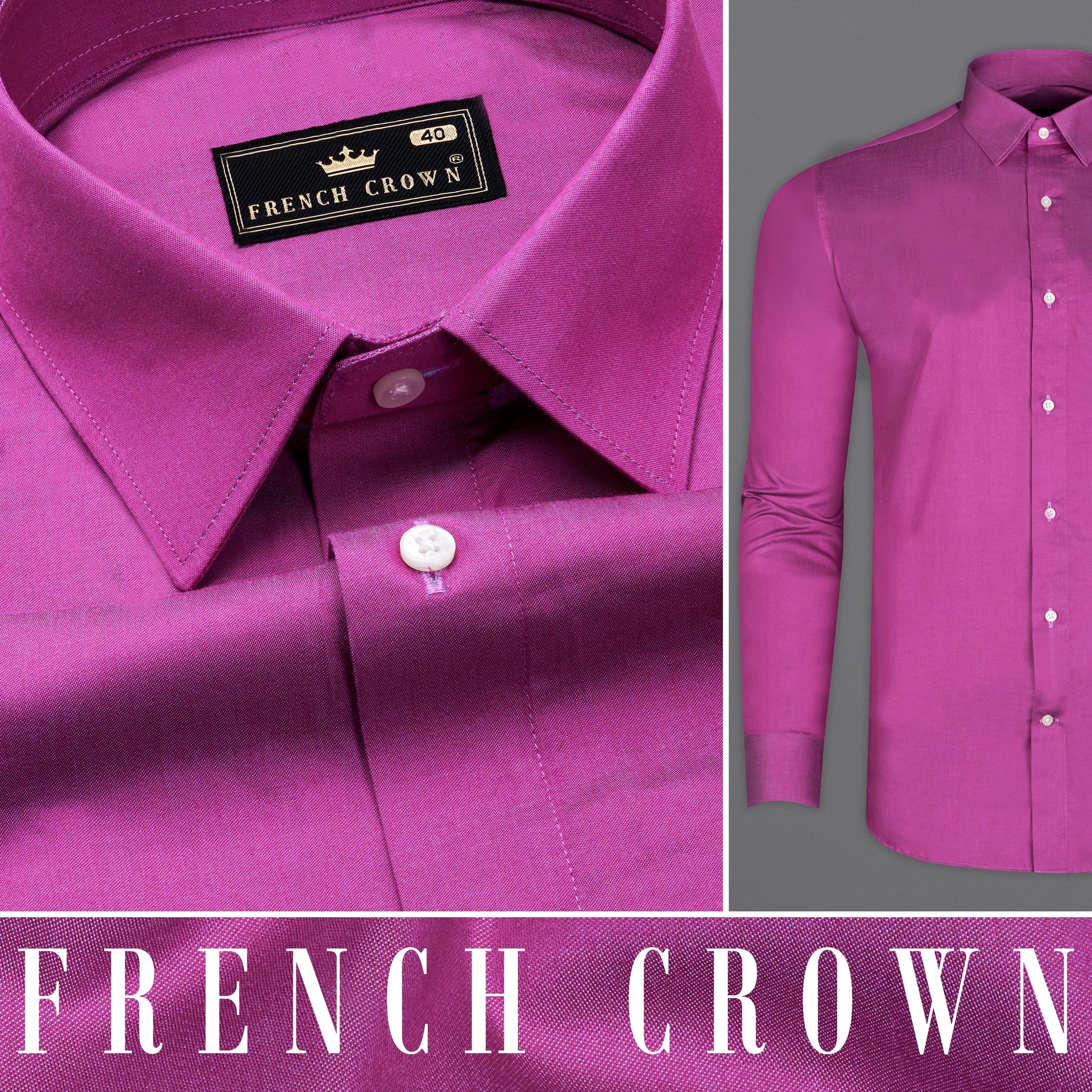 Violet Formal/Casual Textured Premium Cotton Shirt For Men - Rare ...