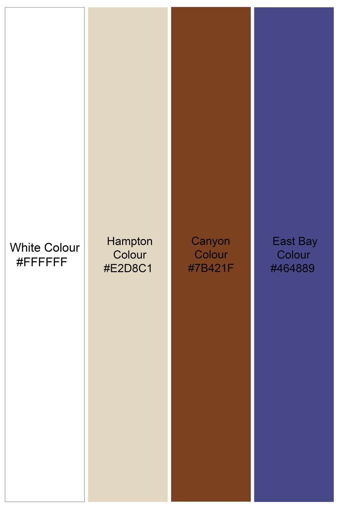 Half Bright White with Half Hampton Beige Casual Prints Premium Cotton ...