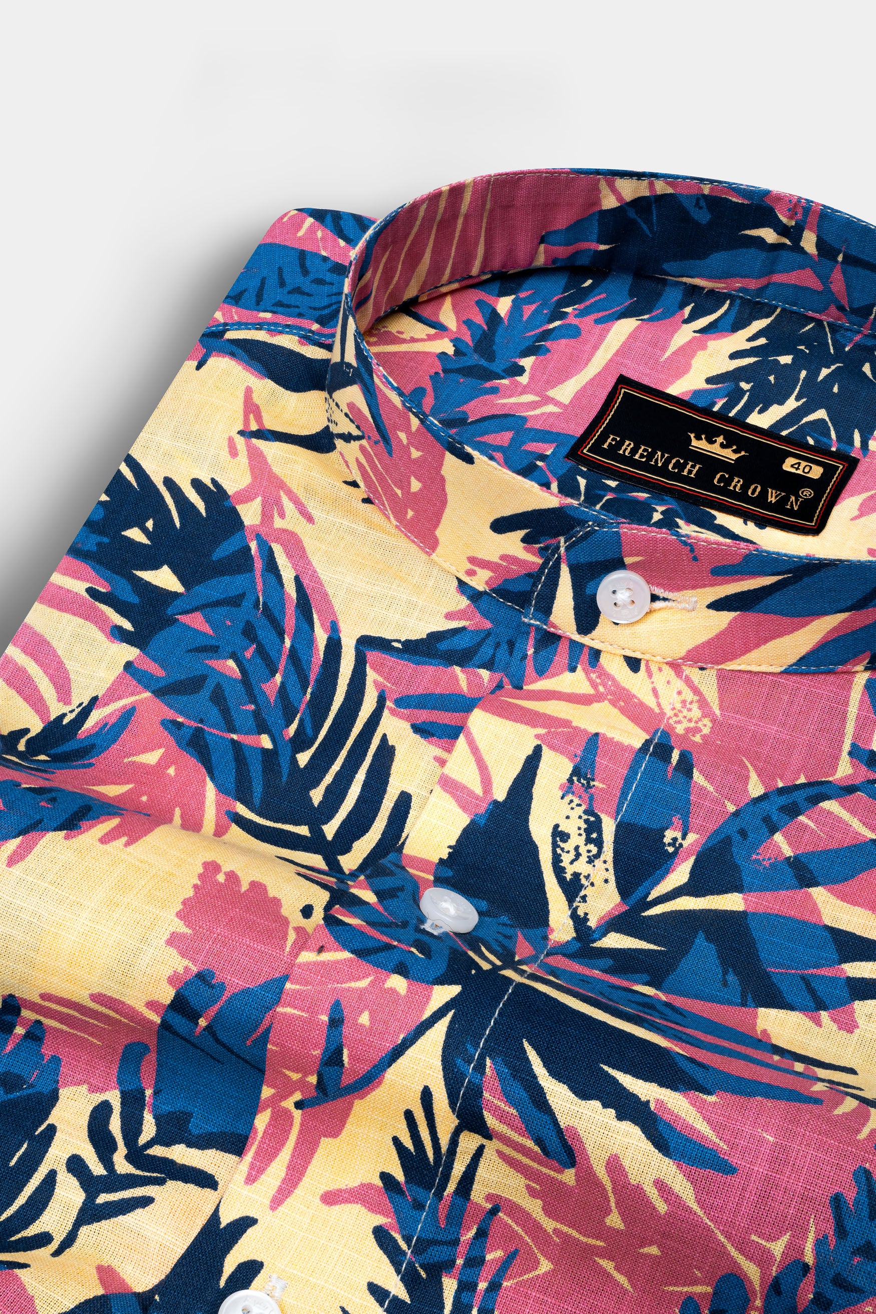 Contessa Red And Regal Blue Formal / Casual Printed Premium Cotton ...