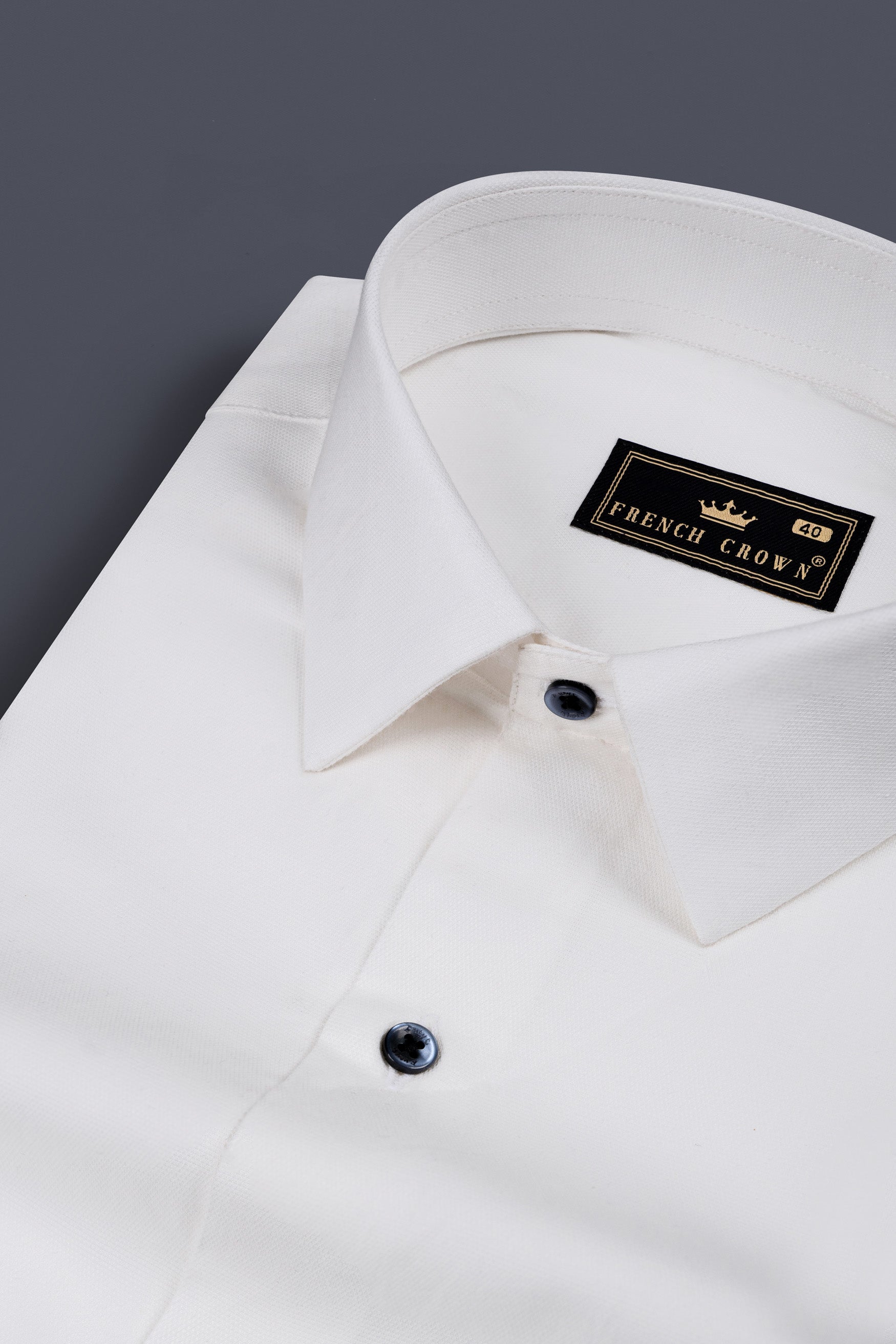 Bright White Formal Plain-Solid Premium Cotton Shirt For Men - Snitch ...