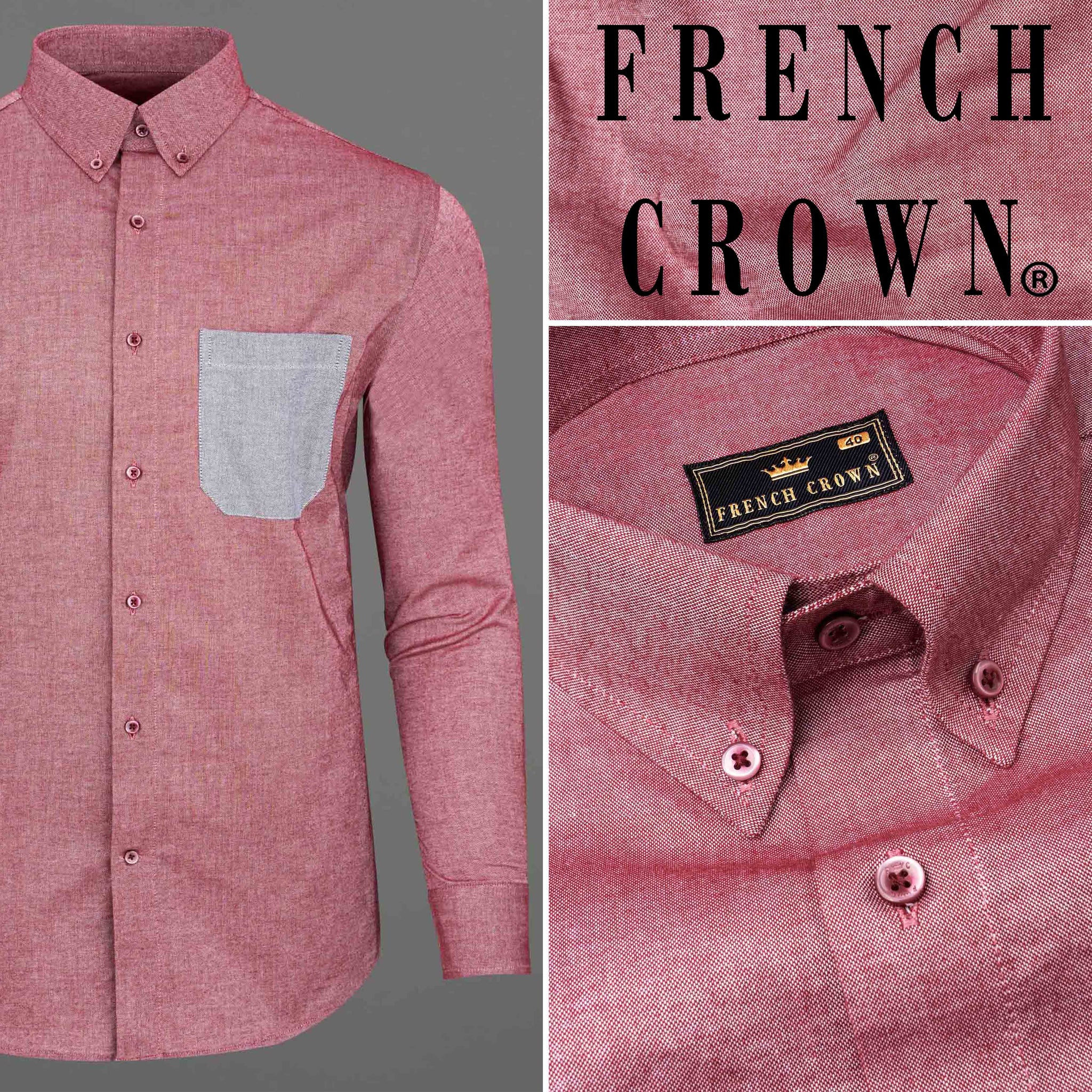 Contessa Red Checks-Plaid Casual Premium Cotton Button-Down Shirt For ...