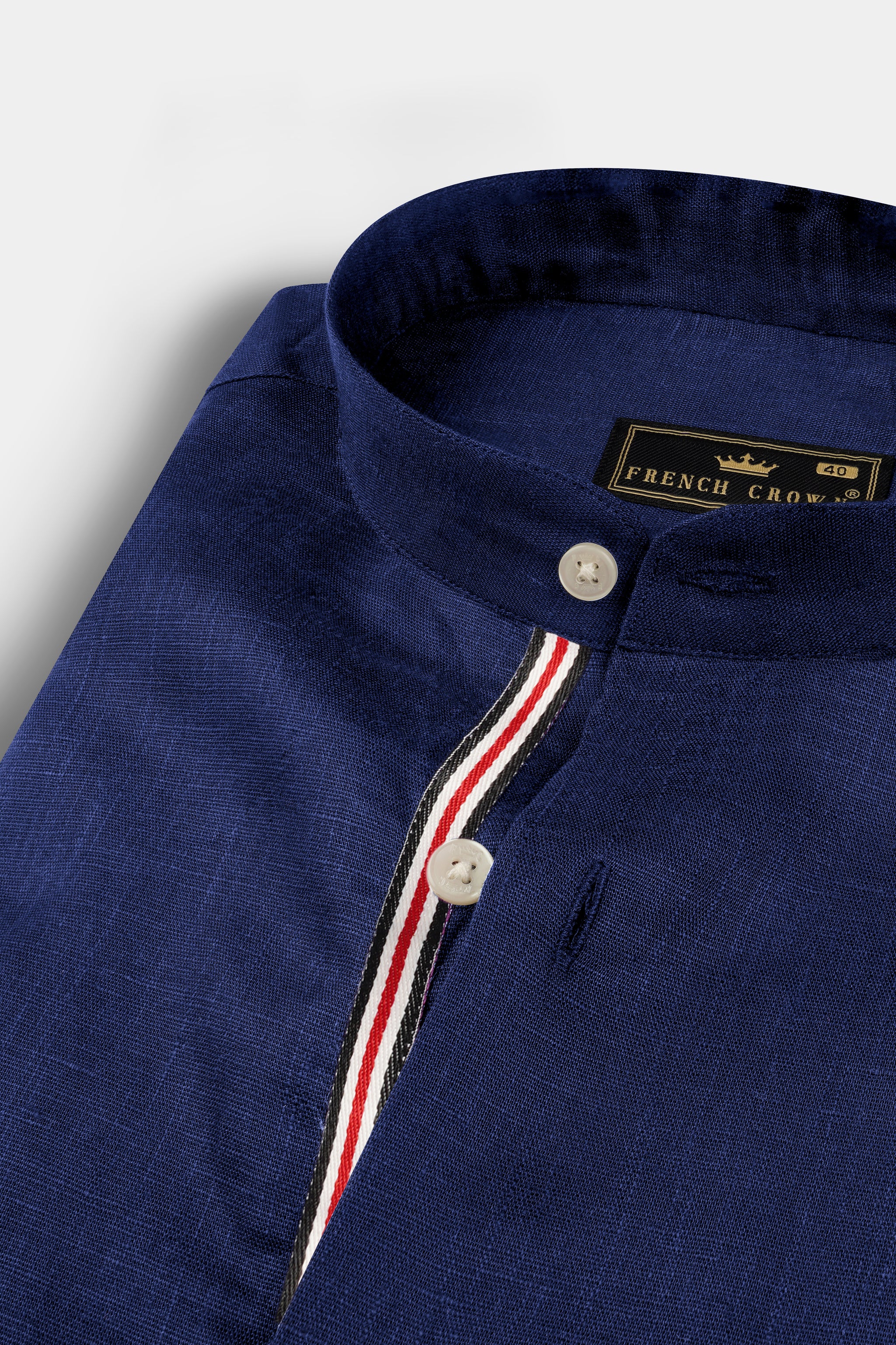 Cloud Burst Blue Textured Casual Formal Premium Cotton Shirt For Men