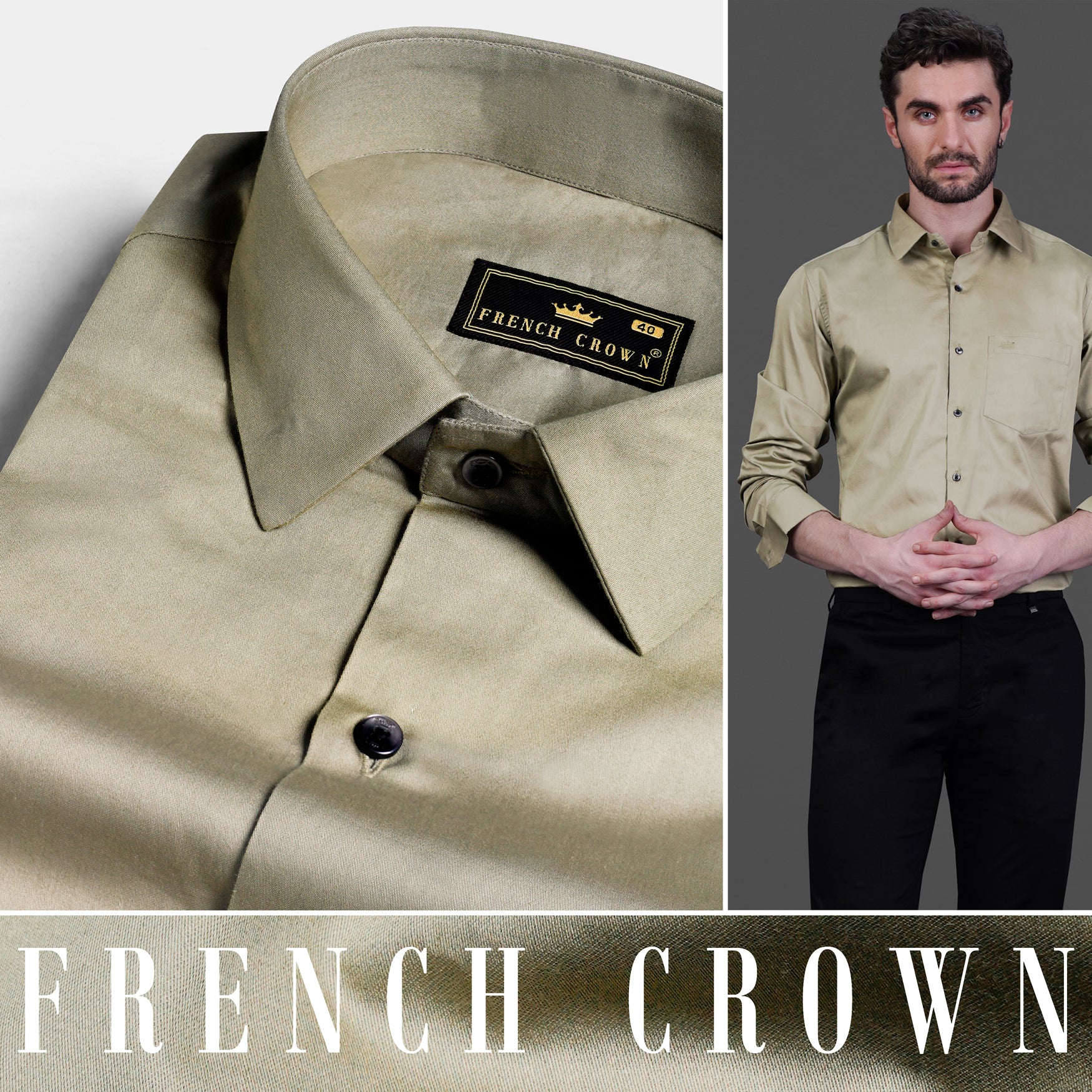 Arrowtown Brown Formal/Casual Plain-Solid Premium Cotton Shirt For Men ...