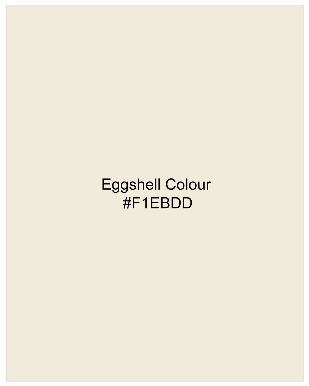 Eggshell Cream Plain-Solid Premium Cotton Indian Kurta Style Shirt For Men