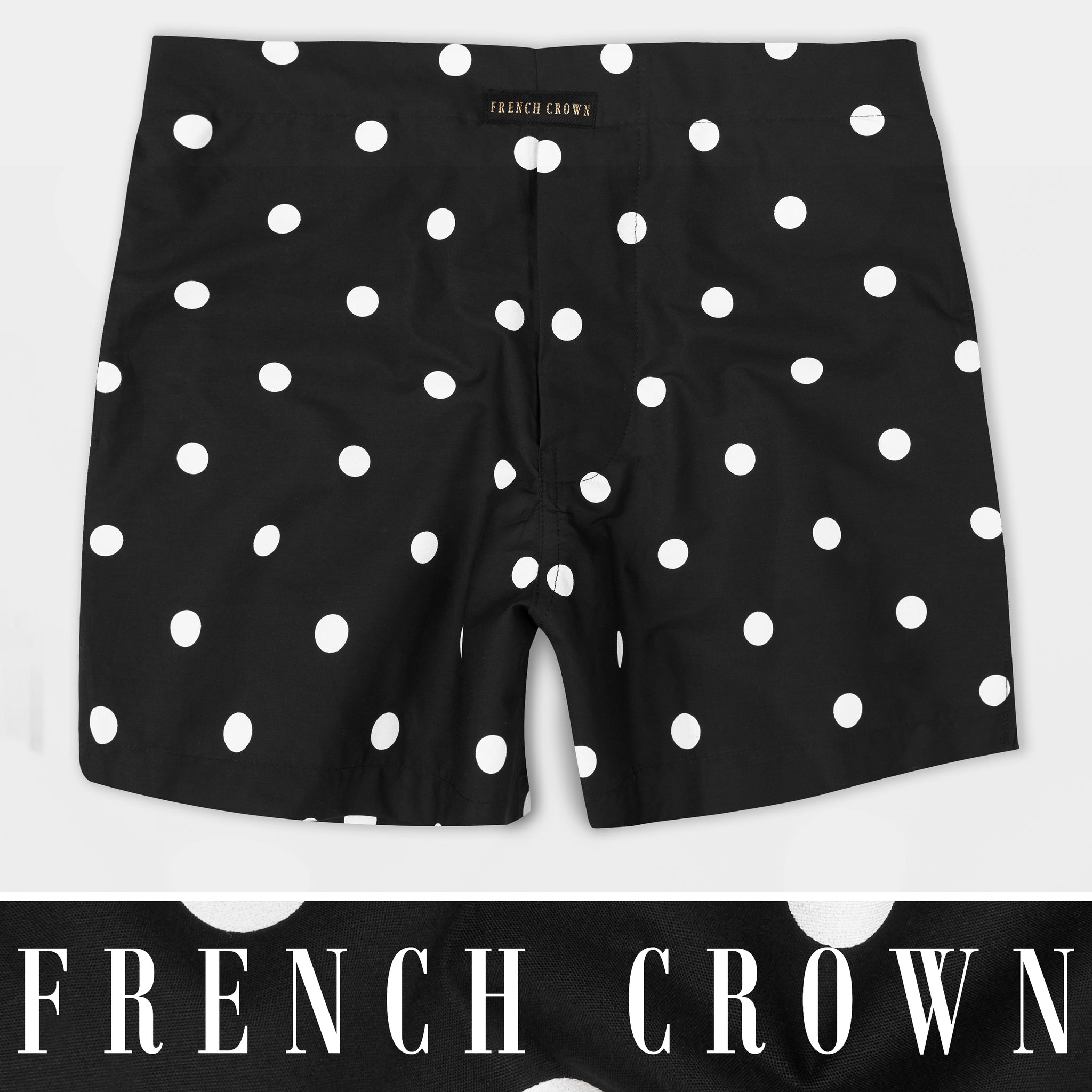 Jade Black And White Prints Premium Cotton Boxers For Man