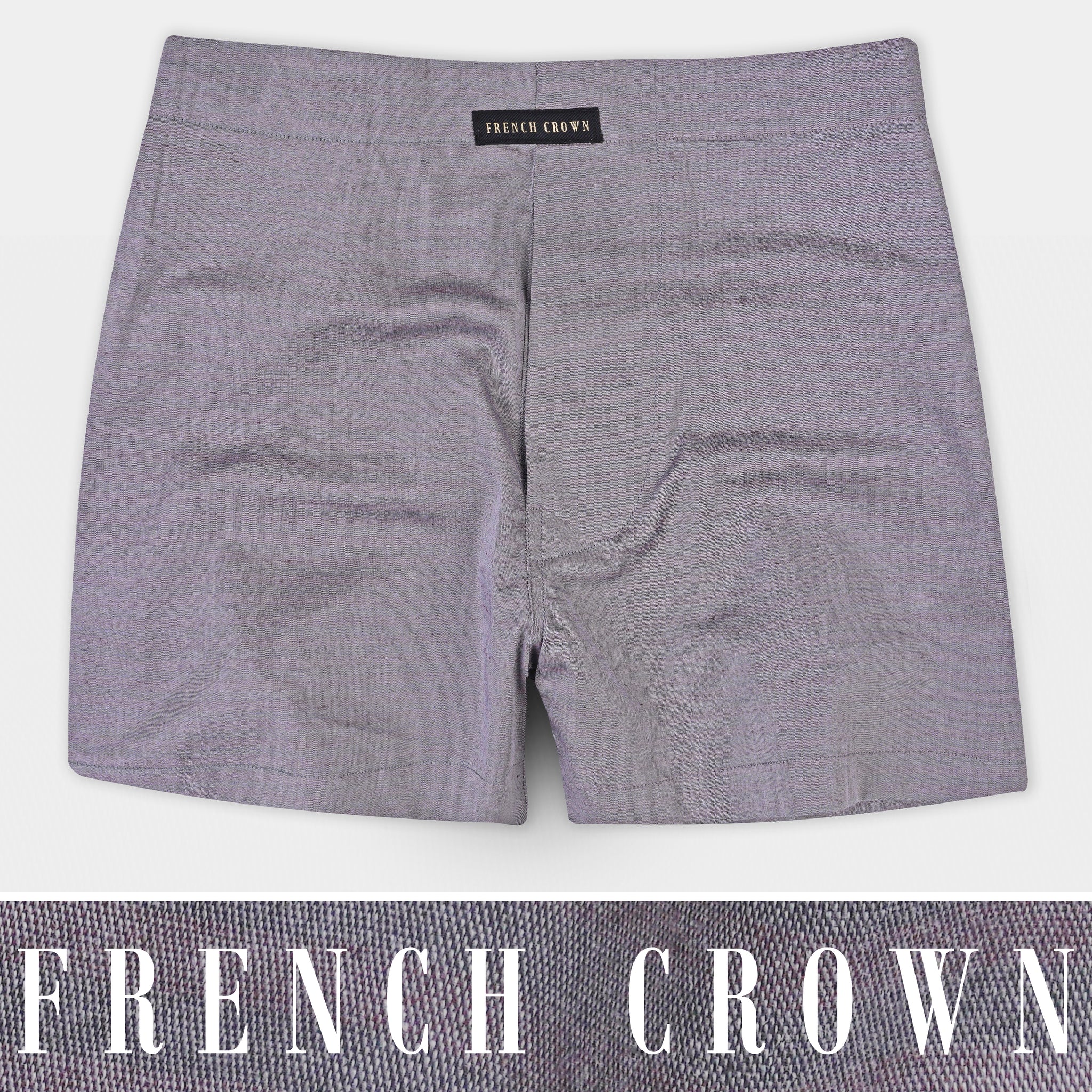 Gravel Gray Plain-Solid Premium Cotton Boxers For Man