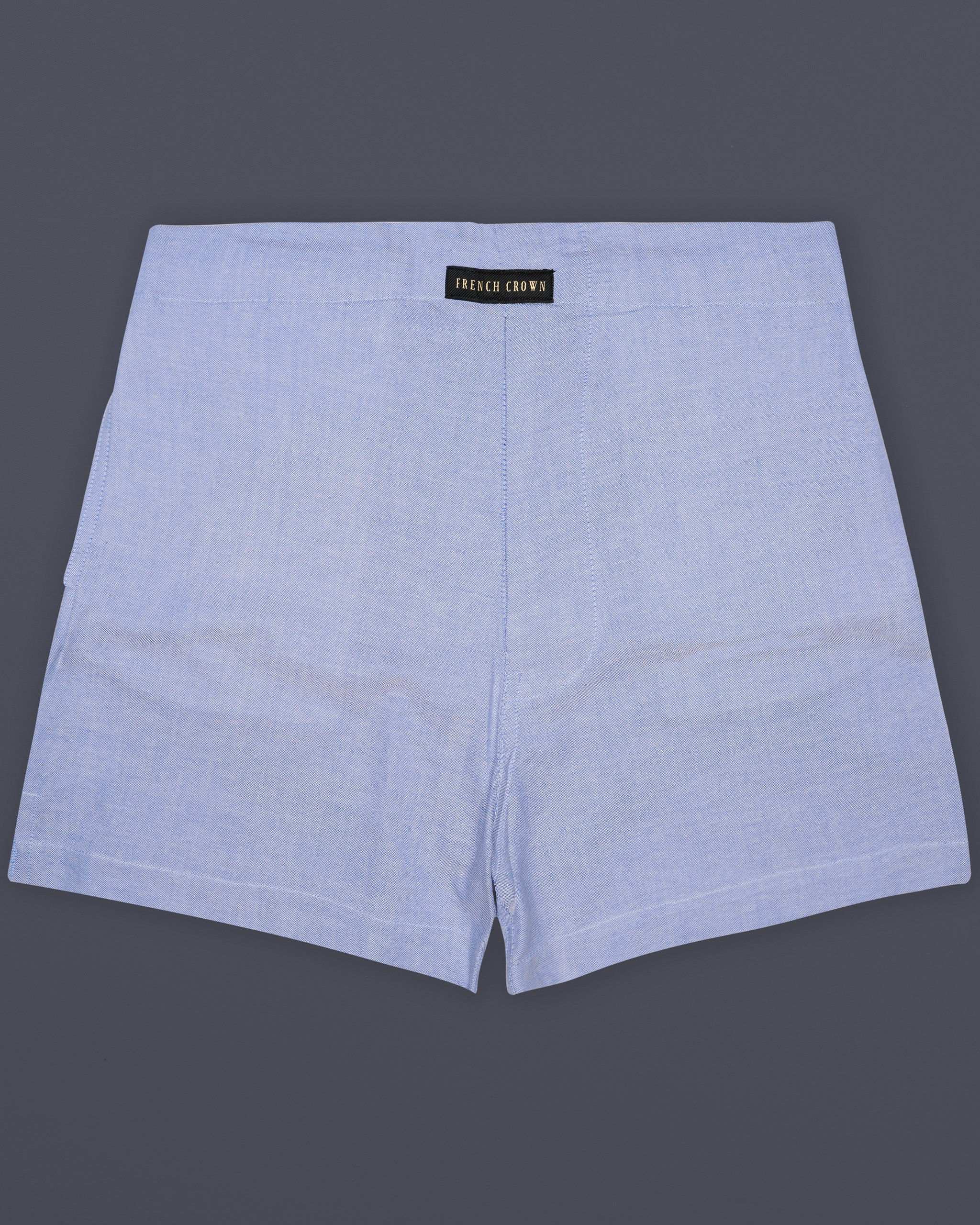 Rock Blue Dobby Textured Premium Cotton Boxer For Man