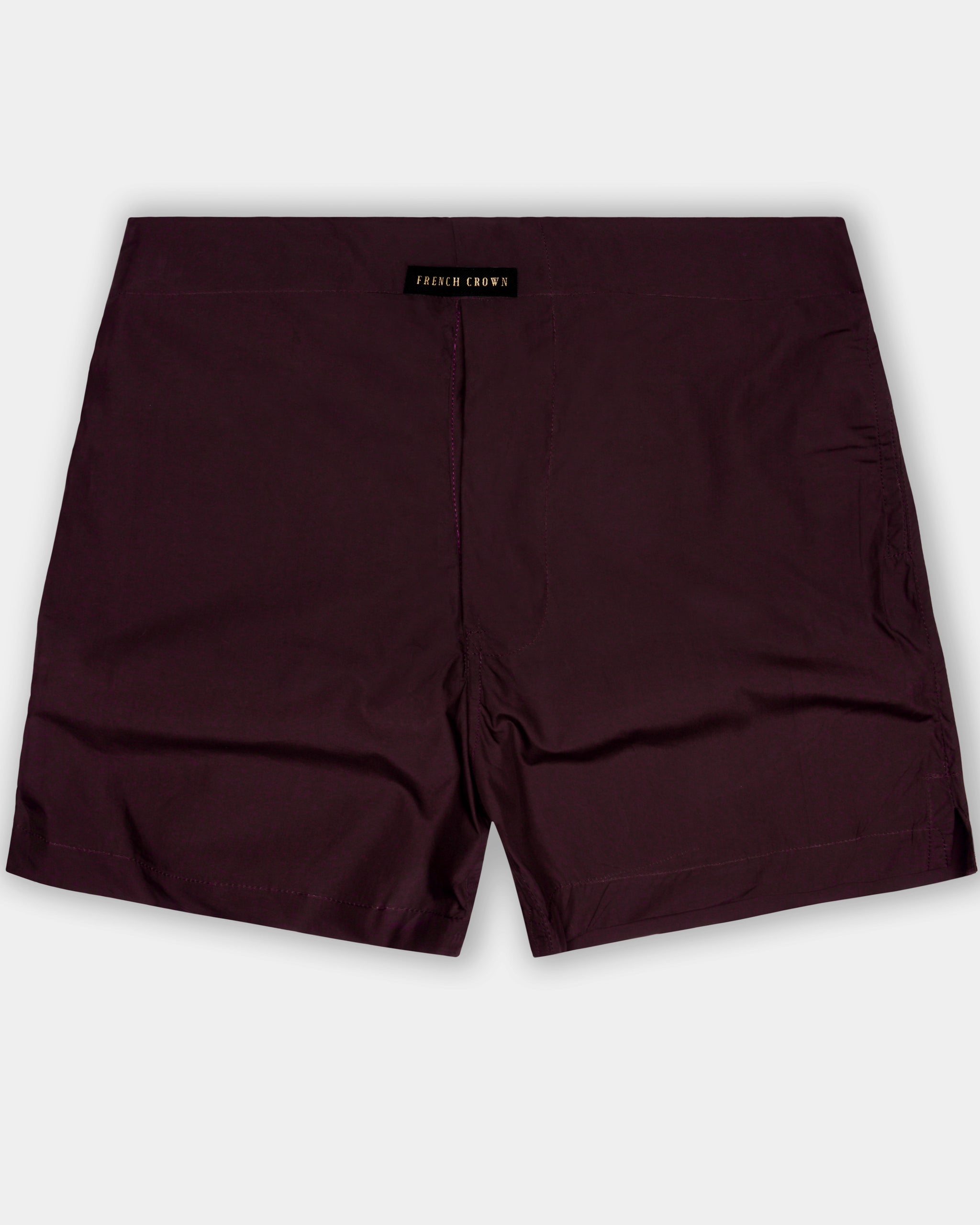Wine-Eclipse Maroon Plain Solid Cotton Boxer For Man