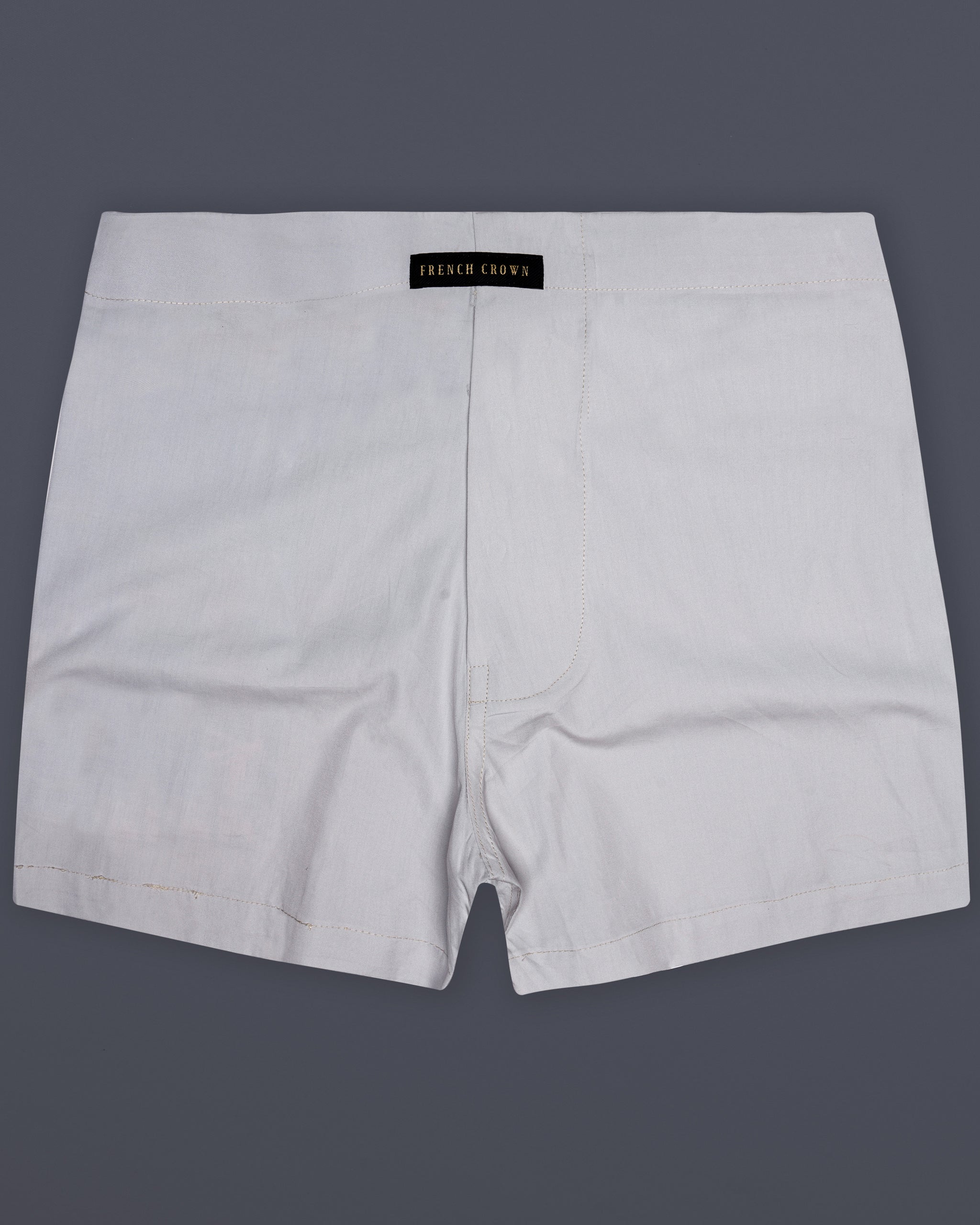 Graphite-Bombay Gray Plain Solid Cotton Boxer For Man