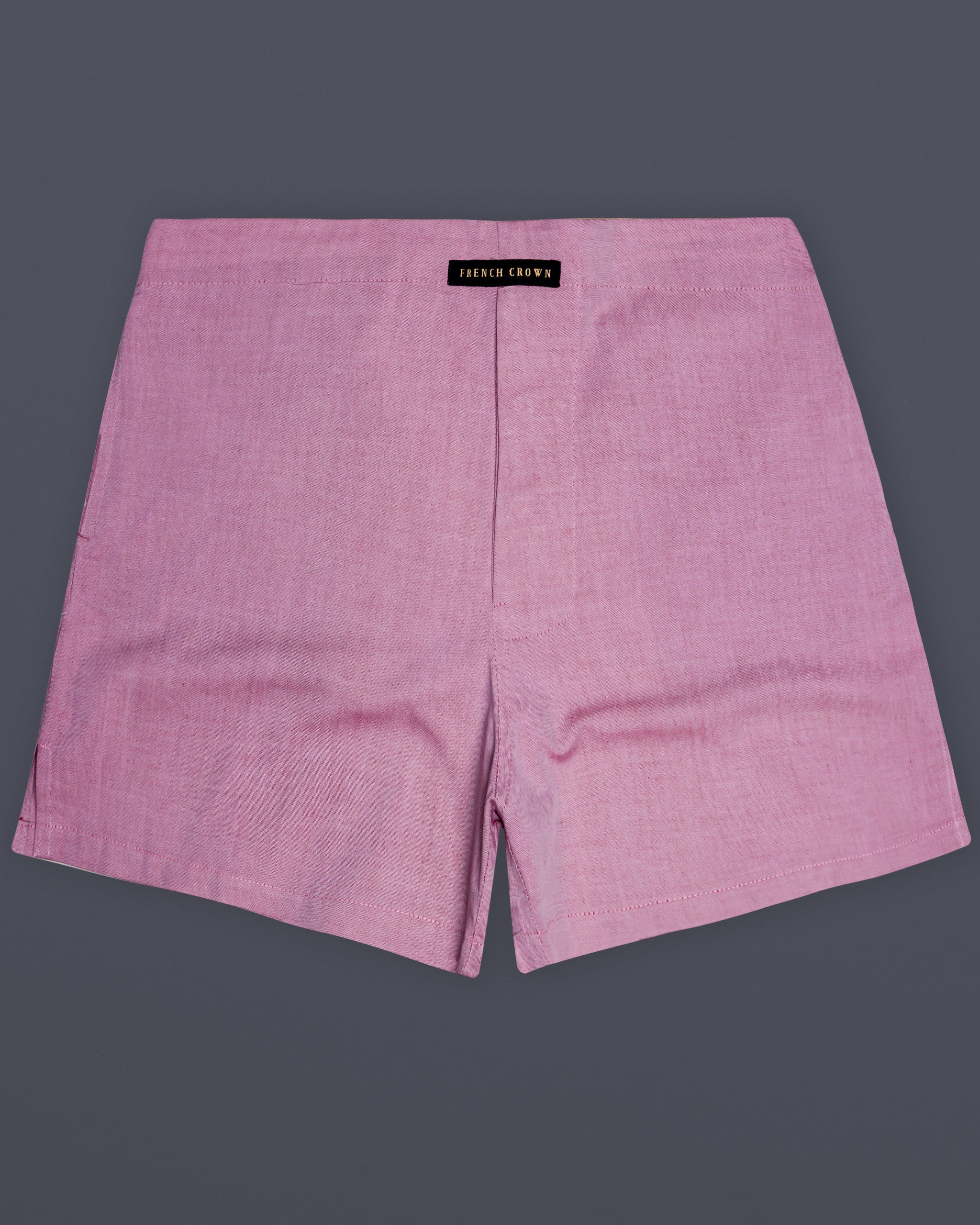Turkish Rose Plain Solid Cotton Boxer For Man