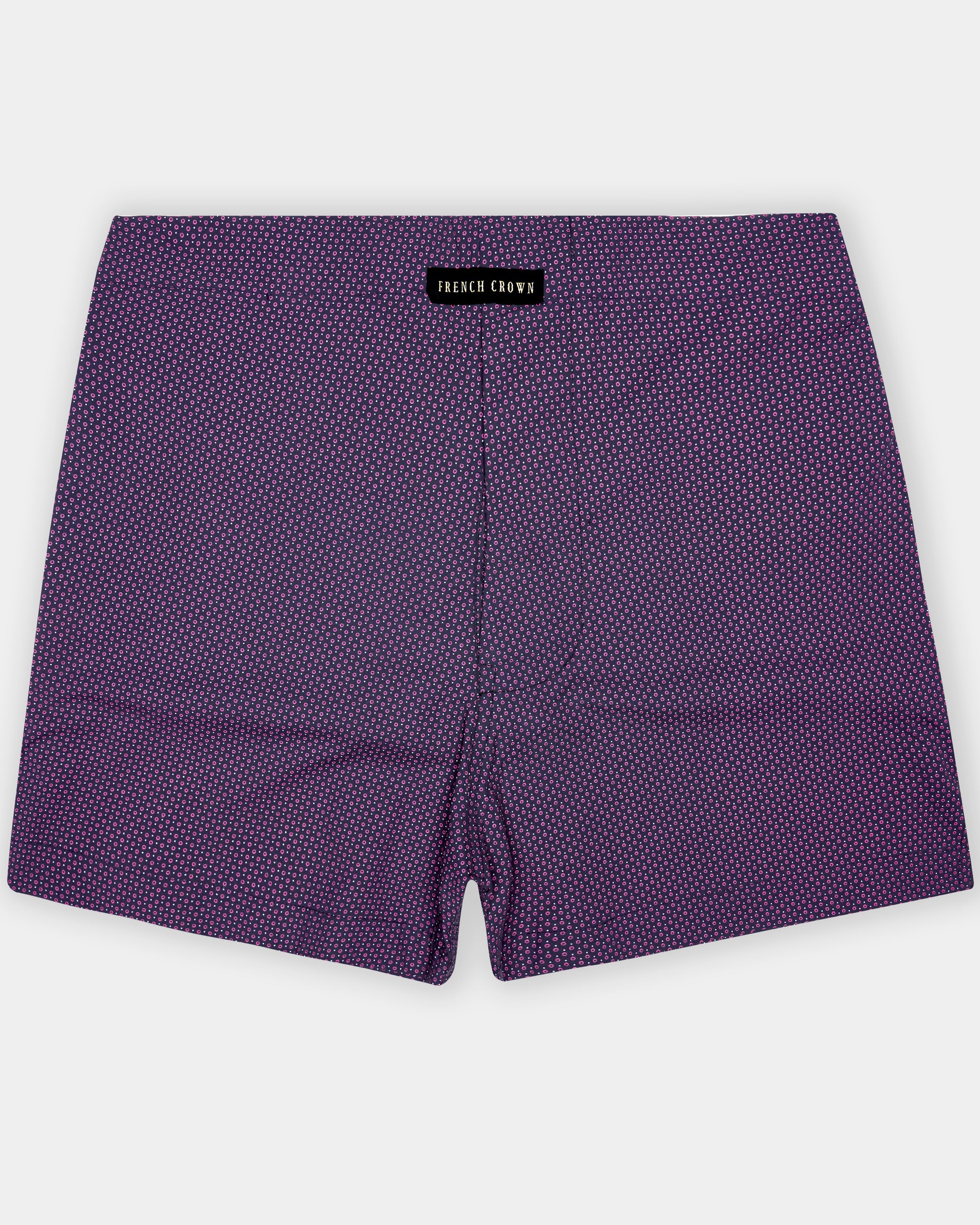 Bossanova Purple Printed Cotton Boxer For Man