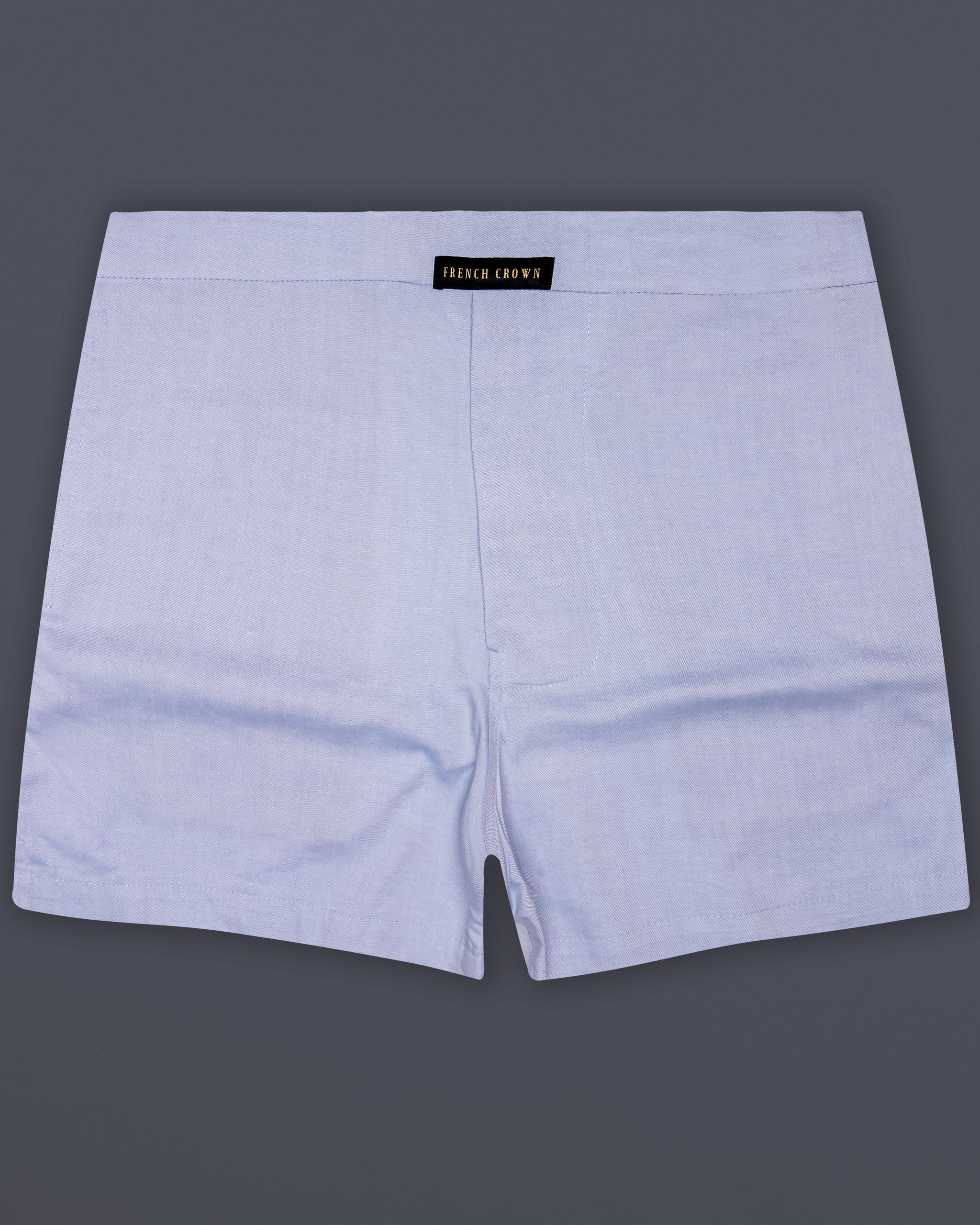 Tropical Blue Solid Cotton Boxer For Man