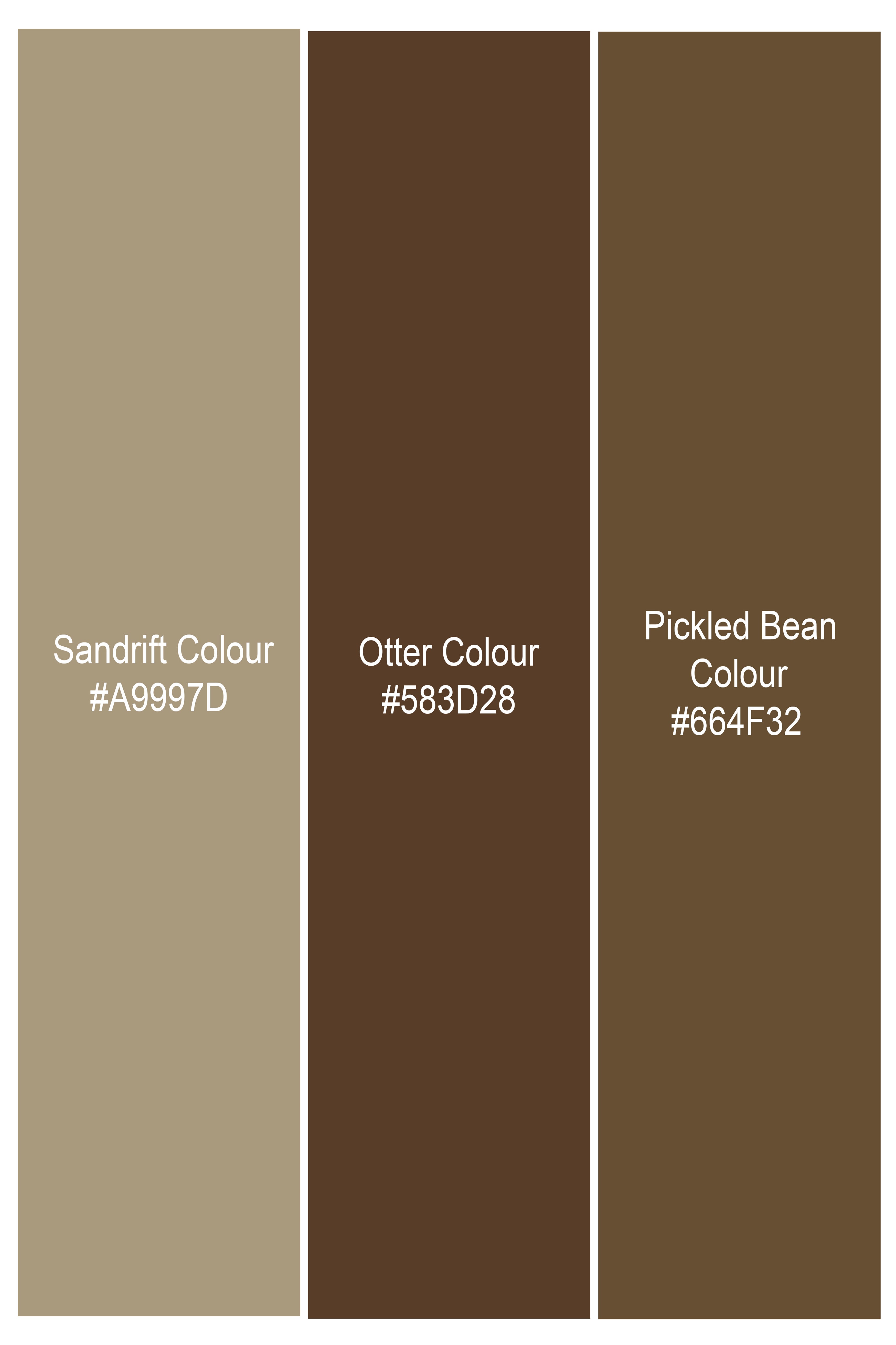 Sandrift Brown and Otter Dark Brown Regular Fit Mid-Rise Clean Look ...