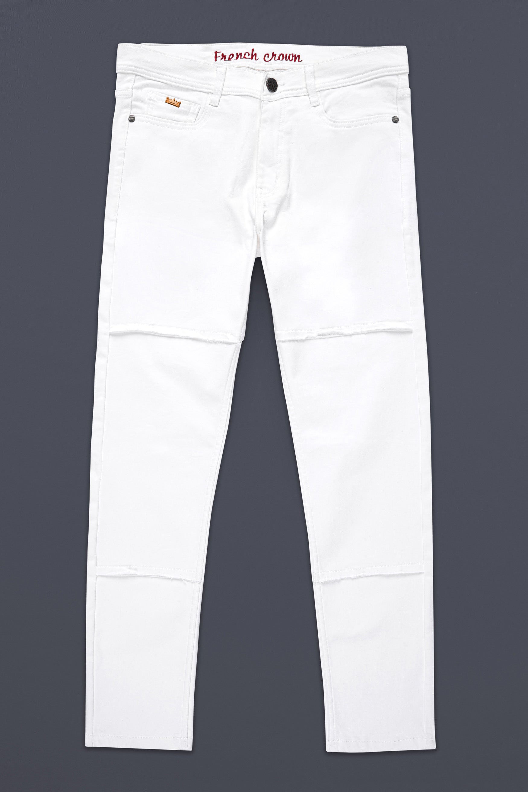 White designer jeans store