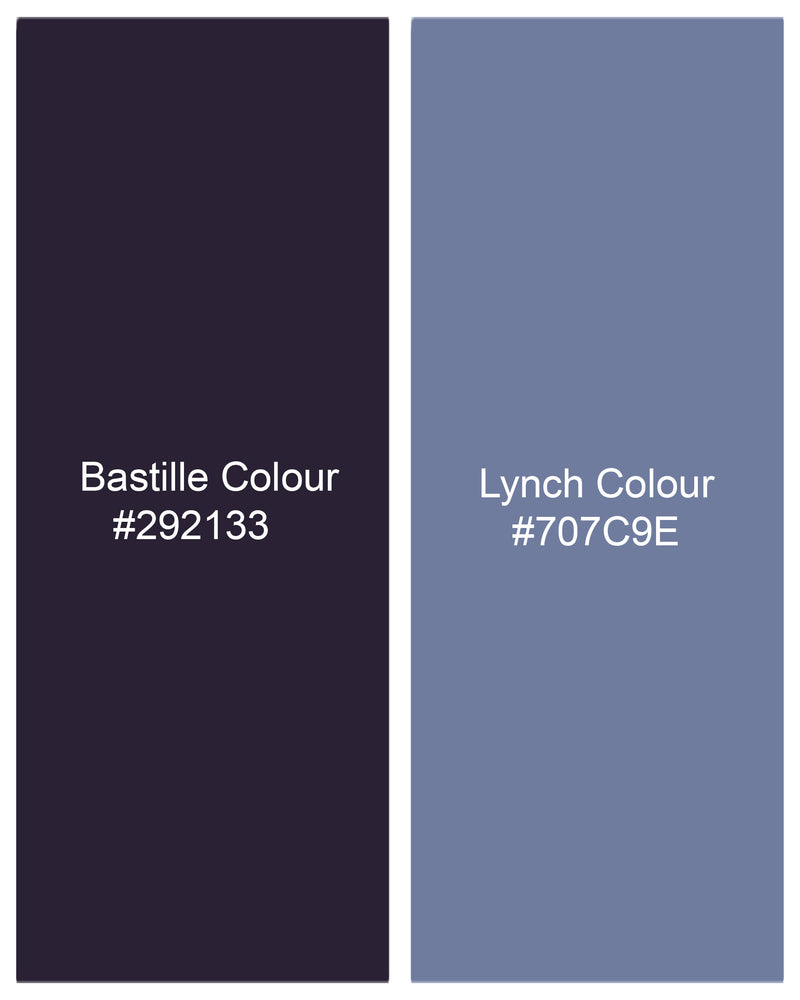 Bastille Navy Blue Fish Casual Prints Premium Cotton Shirt For Men