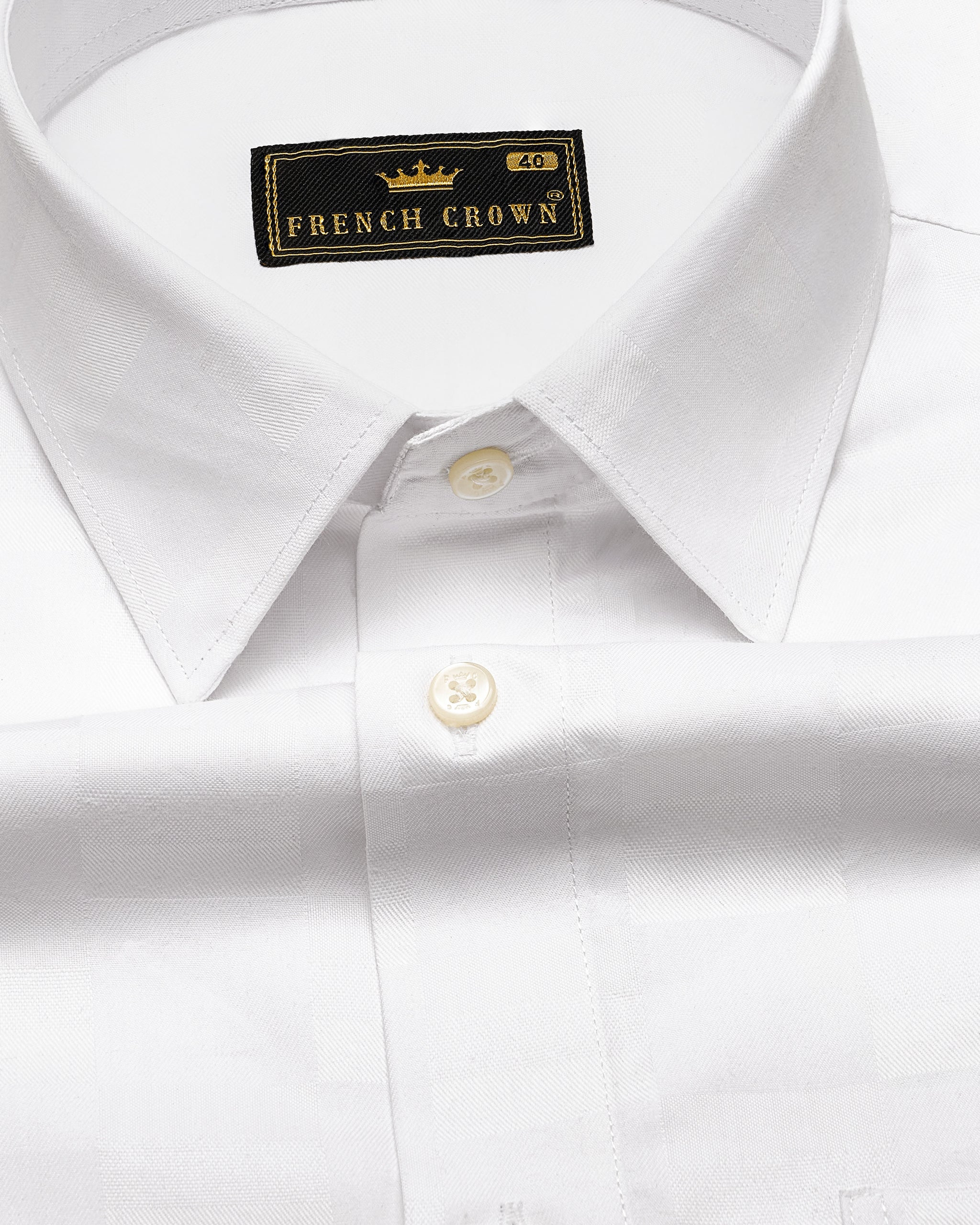 Bright White Formal/Casual Checks-Plaid Premium Cotton Shirt For Men ...