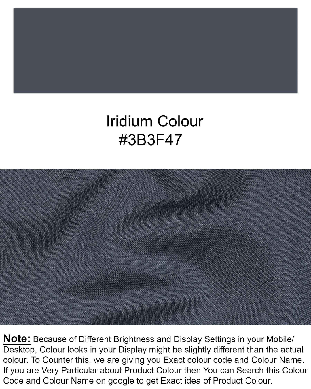 Iridium Grey Plain-Solid Premium Terry-Rayon Double Breasted Blazers ...