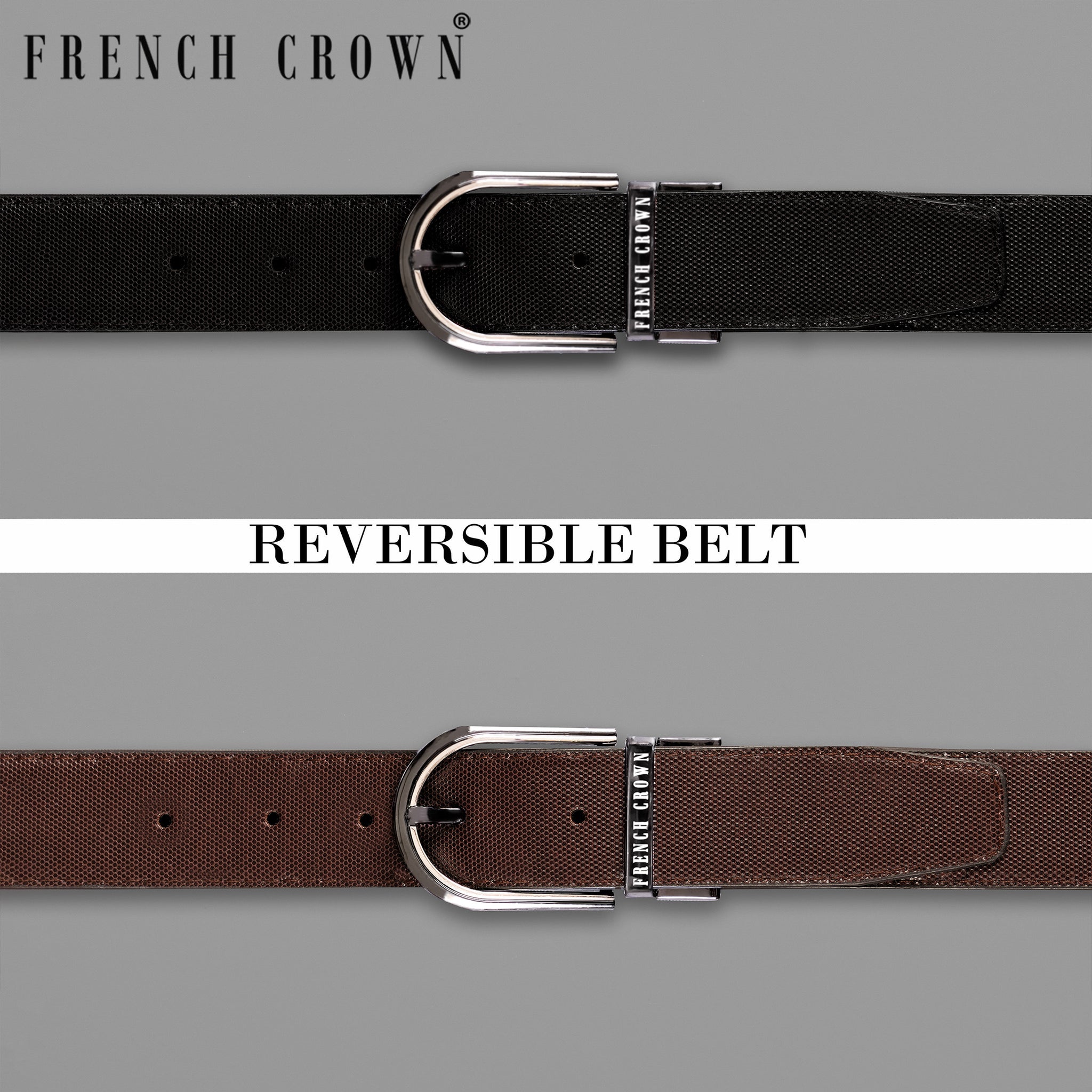 Glossy grey with Golden Double Handmade Stitched Clean Strap Vegan ...