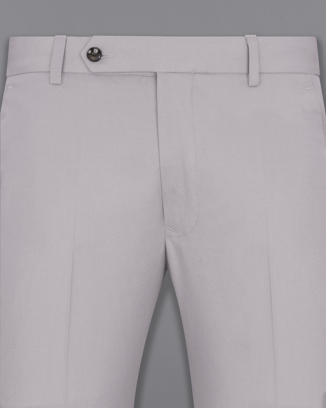 Amethyst Smoke Gray Plain-Solid Premium Terry-Rayon Double Breasted ...