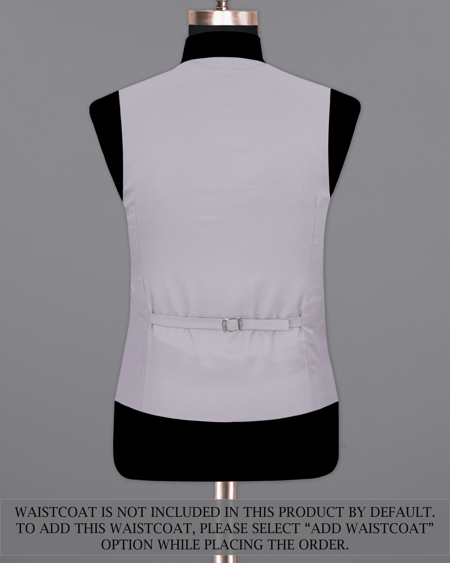 Amethyst Smoke Gray Plain-Solid Premium Terry-Rayon Double Breasted ...