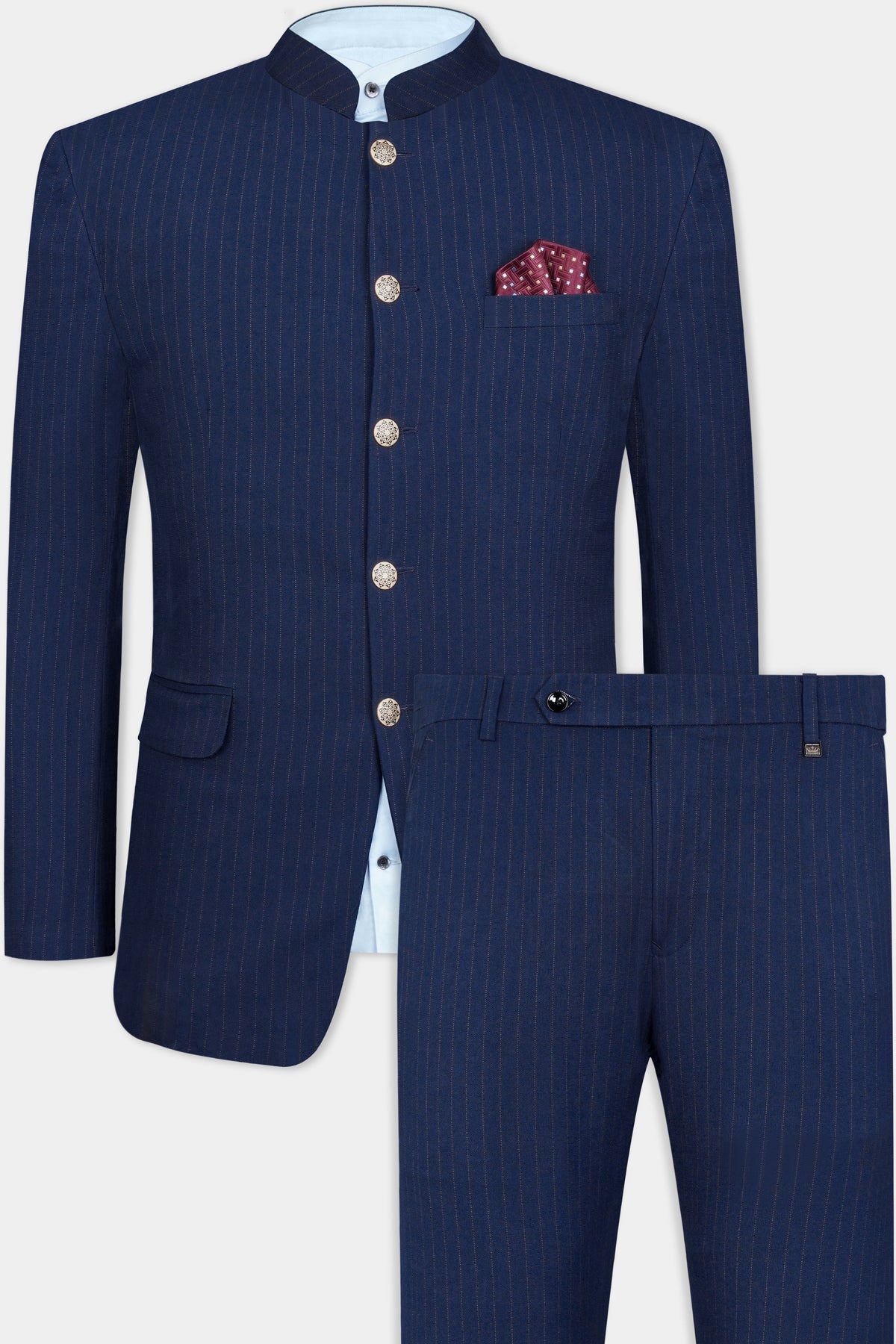 Buy Men's Striped Coat Pants and Suits Online In India - FRENCH CROWN