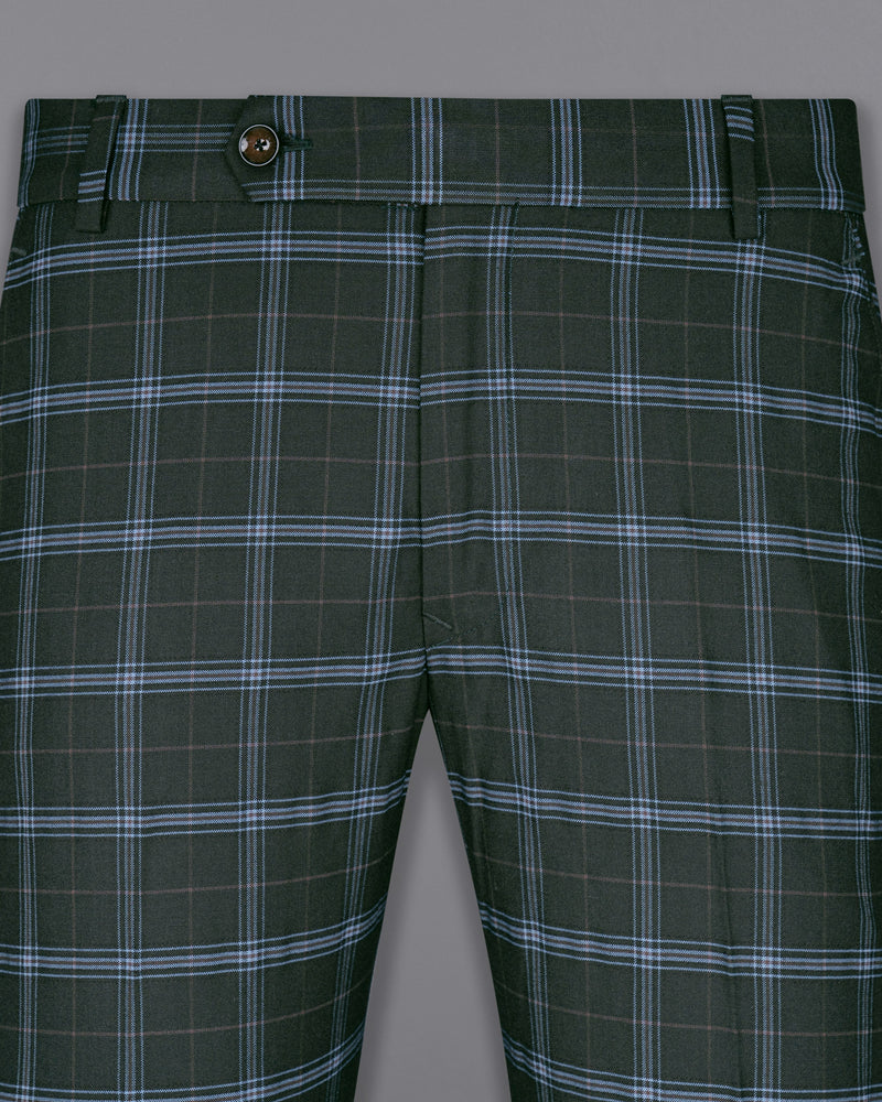 Log Cabin Green Checks-Plaid Double Breasted Premium Wool Blend Suits ...